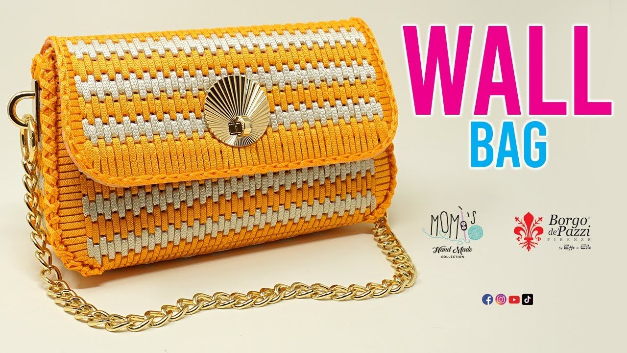 Come fare una borsa elegante all'uncinetto usando una rete canvas ...